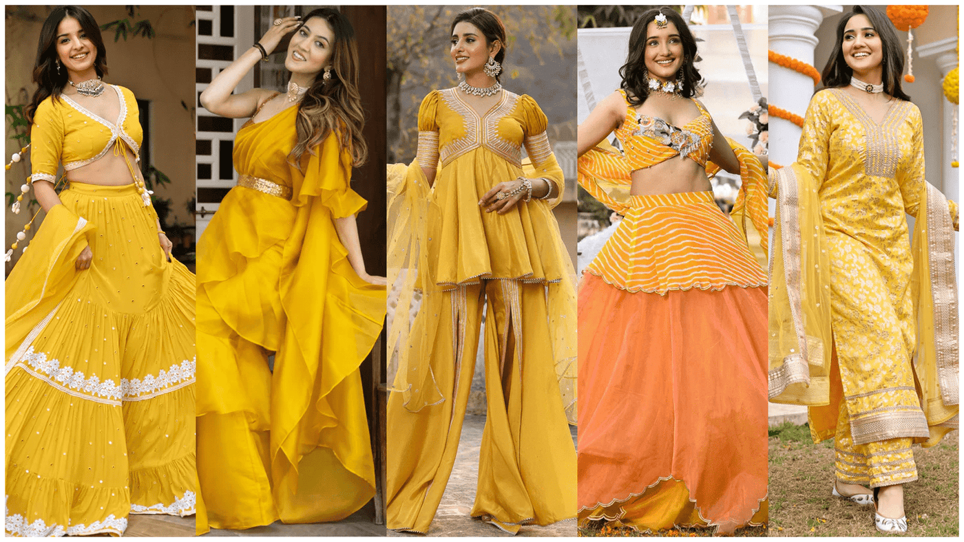 12+ Best Haldi Outfit Ideas for Bride & Bridesmaids 2024