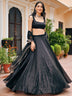 Black Sequin Lehenga Set